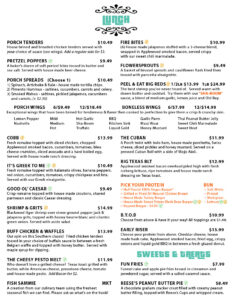 Weekend Brunch & Lunch Menus - The Porch | Winter Park, FL